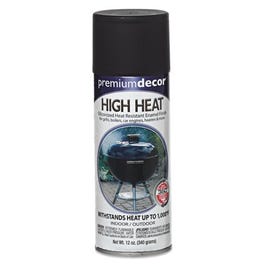 Premium Decor High-Heat Spray Paint, Flat Black, 12-oz. - Columbus, MT ...